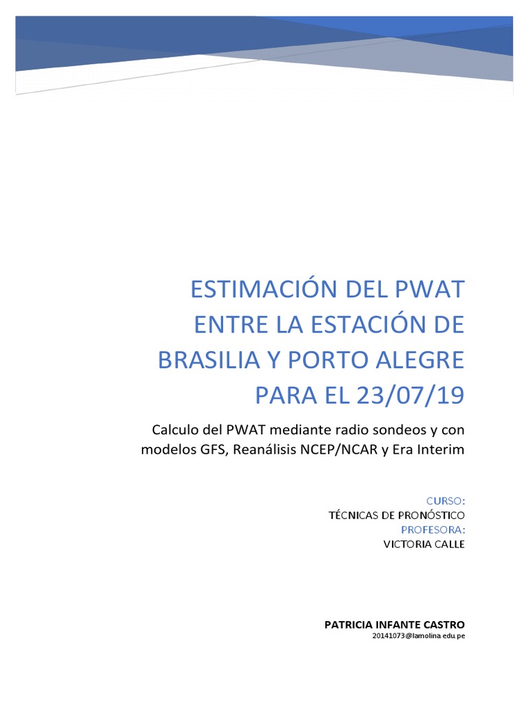 PWAT | Descargar gratis PDF | Atmósfera | Humedad