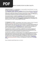 Ang Teknolohiya at Ang Epekto Nito Sa Kabataan | PDF