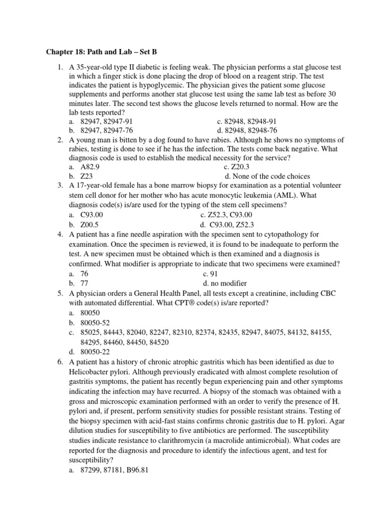 Chapter 18 Path and Lab Set B | PDF | Pathology | Adrenal Gland