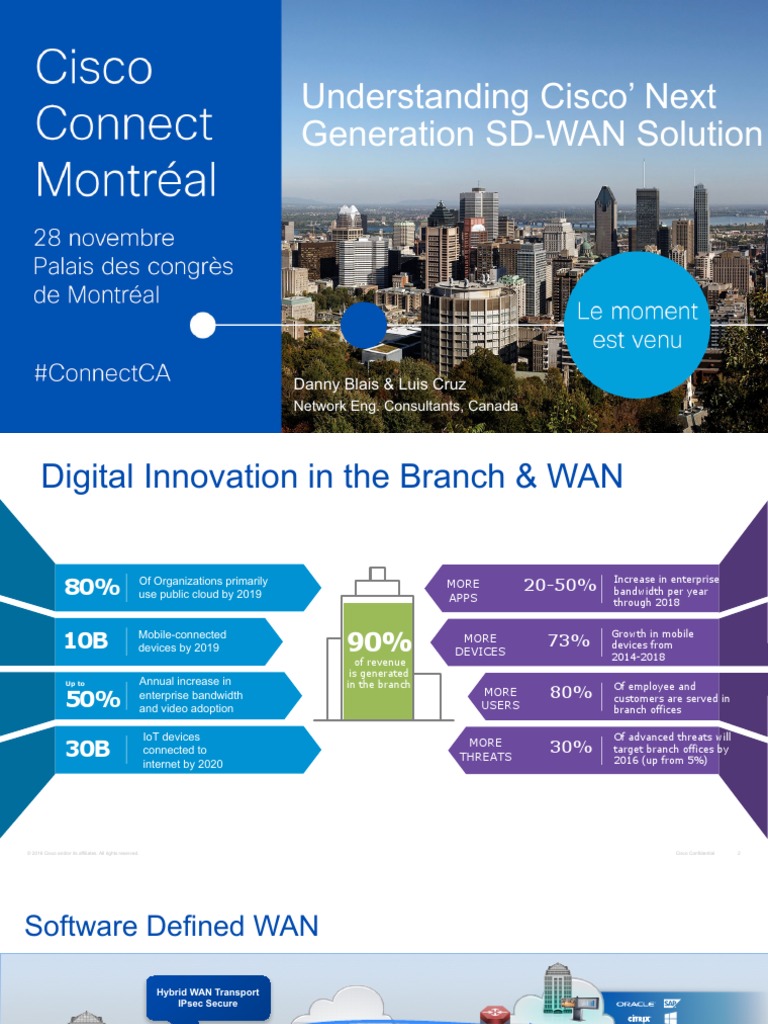 Understanding Cisco' Next Generation SD-WAN Solution: Danny Blais ...