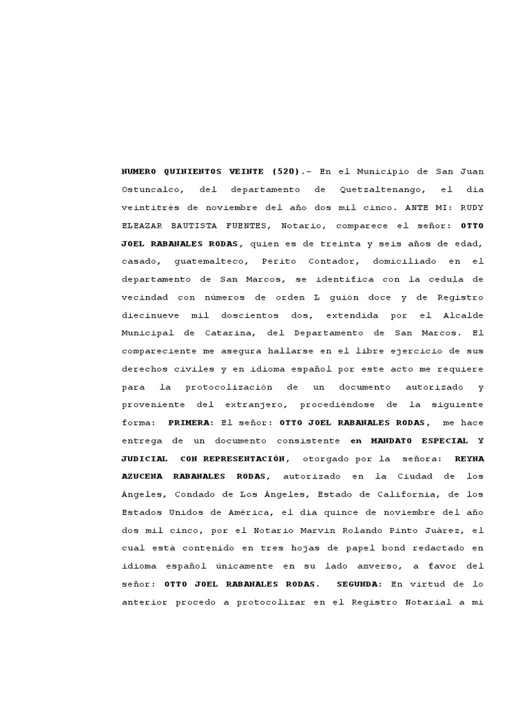 Protocolizacion de Documento Proveniente Del Extranjero | PDF | Gobierno