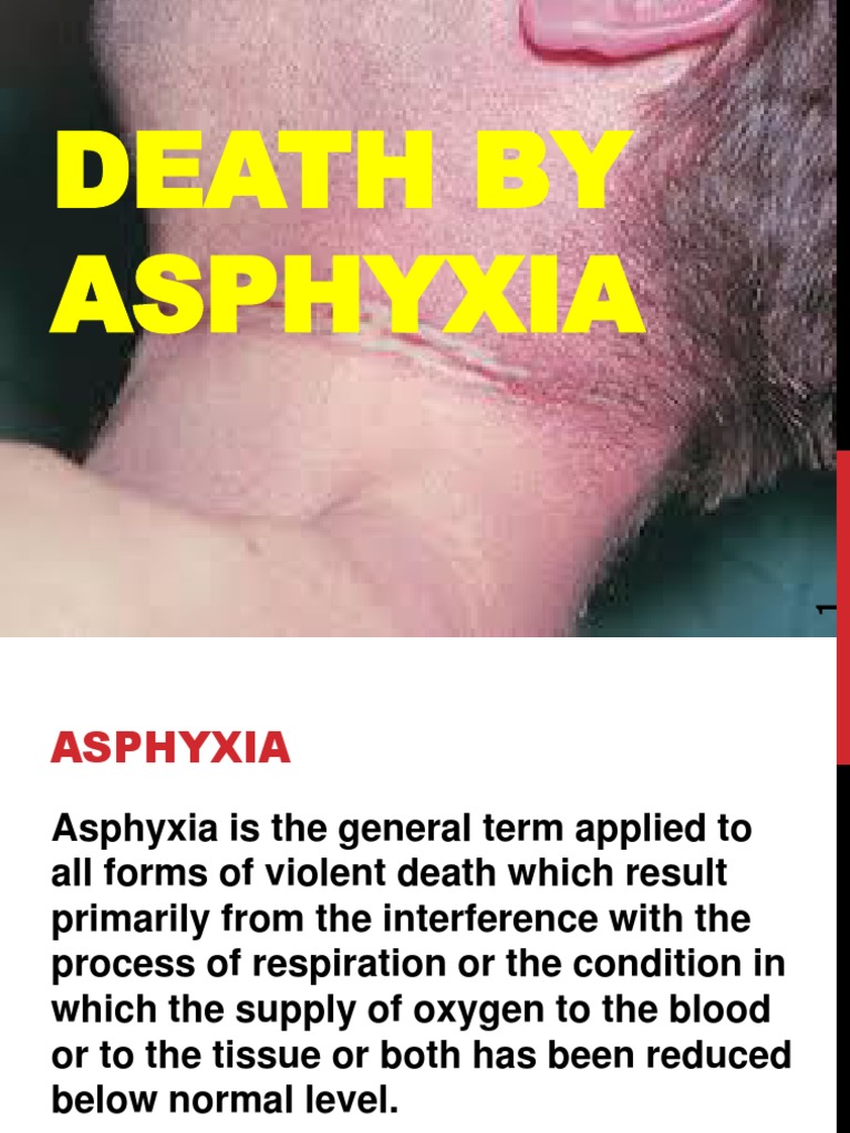 Death by Asphyxia | PDF | Hypoxia (Medical) | Hanging
