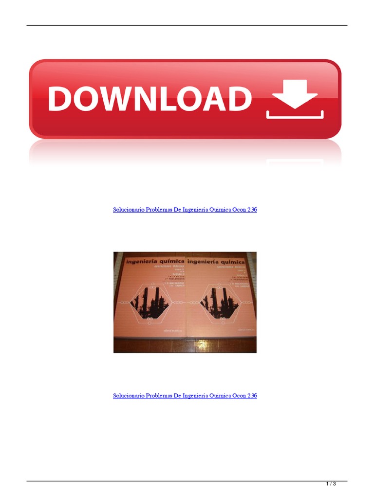 Solucionario Problemas de Ingenieria Quimica Ocon 236 | PDF | Academia | Ciencia y Tecnología