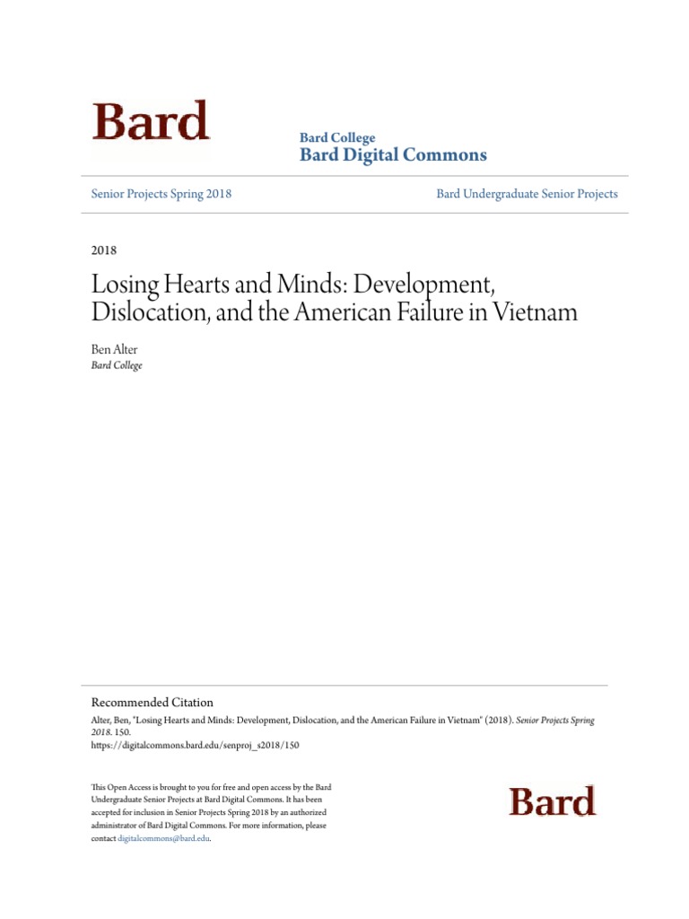 Losing Hearts and Minds - Development Dislocation and The Americ | PDF ...