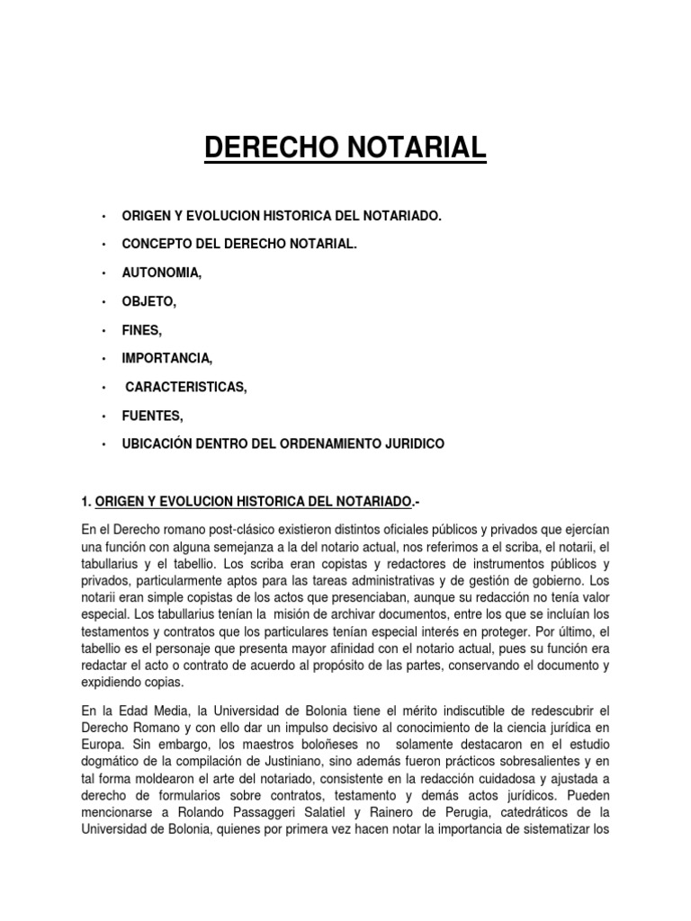 Clases de Derecho Notarial y Registral | PDF | Instrumento jurídico ...