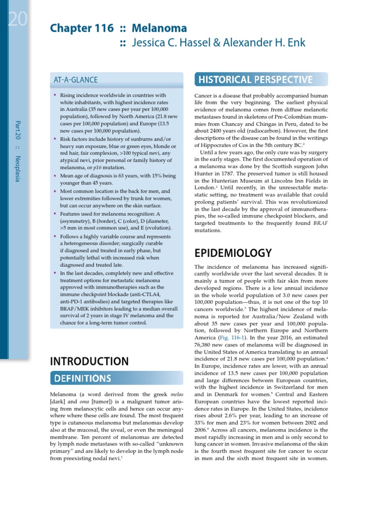 Chapter 116:: Melanoma:: Jessica C. Hassel & Alexander H. Enk | PDF ...
