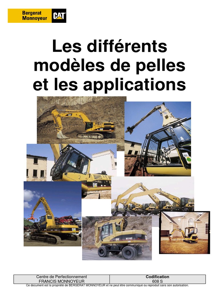 608 S - Les Différents Modèles de Pelles Et Les Applications | PDF ...