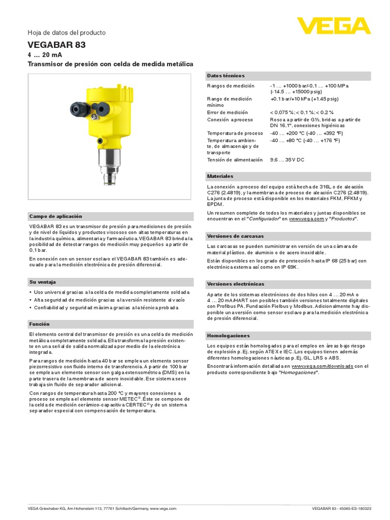 ES VEGABAR 83 4 20 Ma | PDF | Aplicación movil | Bluetooth