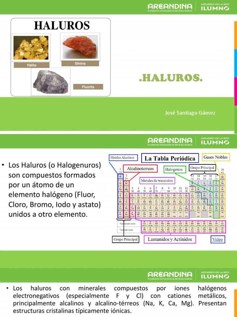 Haluros: Composición y Yacimientos Minerales | PDF | Minerales ...