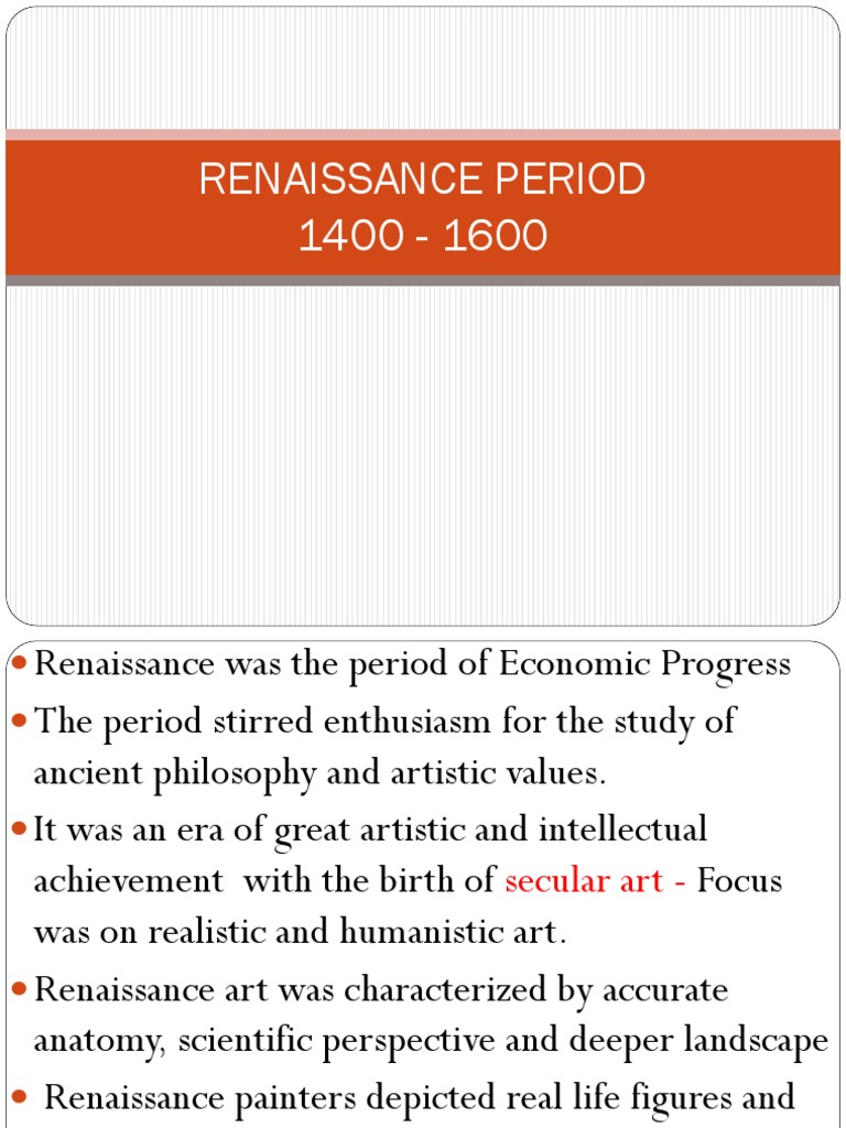 Renaissance Period 1400 - 1600 | PDF | Renaissance | Michelangelo