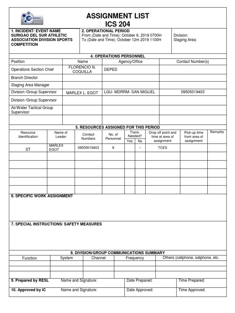 Assignment List ICS 204 | PDF | Business