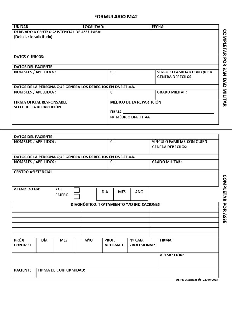 Formulario Ma2 | PDF