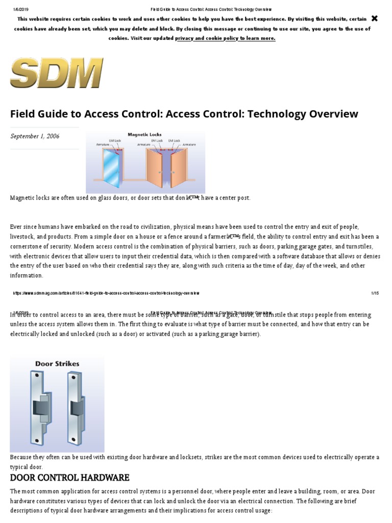 Access Control System Guide | PDF | Access Control | Smart Card