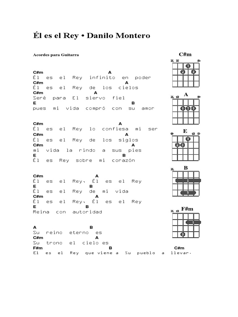 Él Es El Rey2 Acordes | PDF