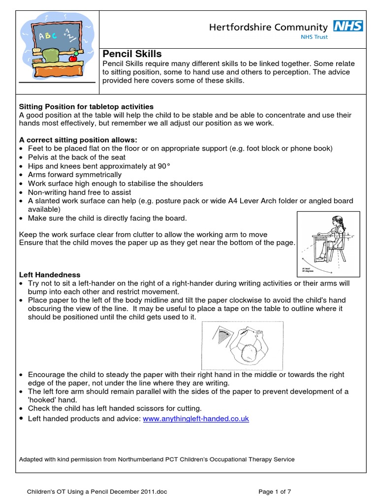 Using A Pencil | PDF | Hand | Finger