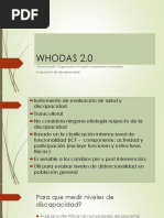 WHODAS 2.0 - 36 Items SELF - Spanish | PDF | Cuestionario | Invalidez