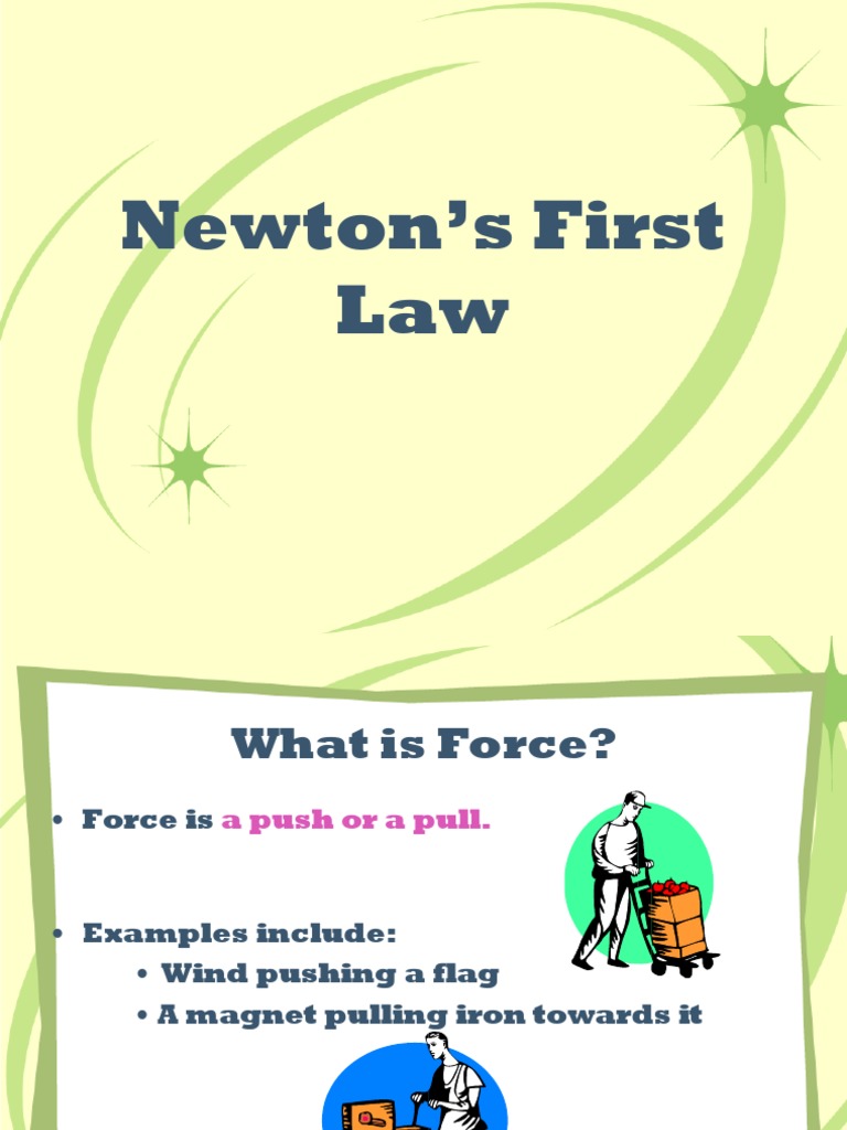 Newton's First Law Explained | PDF | Inertia | Force