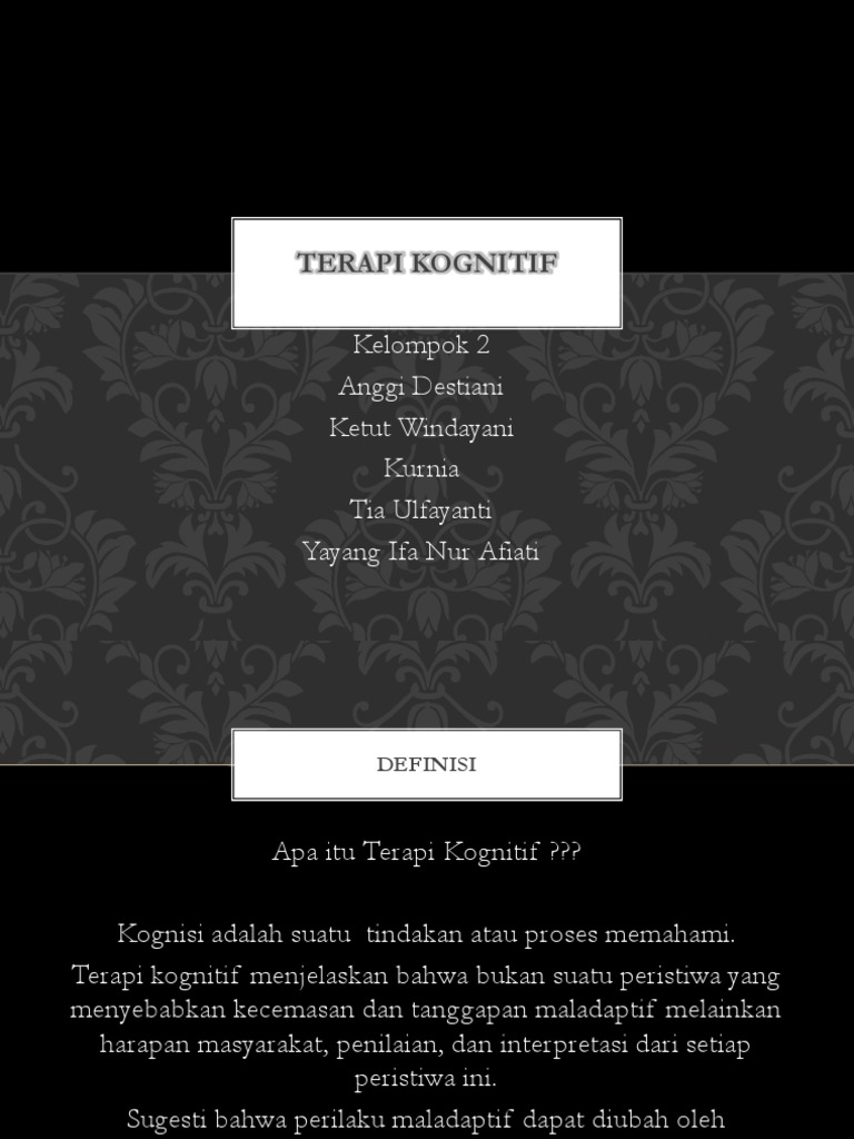 Terapi Kognitif | PDF