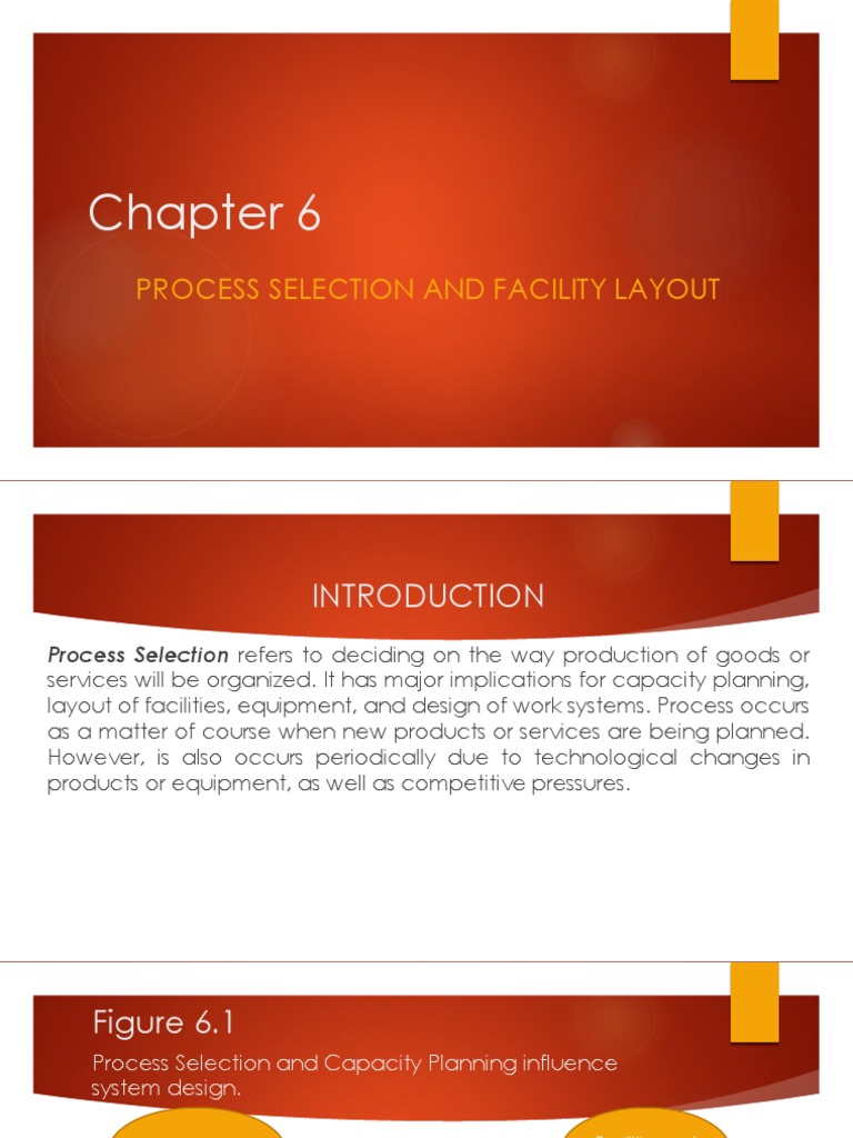 Process Selection & Facility Layout Guide | PDF | Automation | 3 D Printing