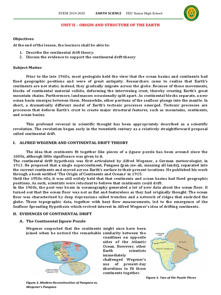 Continental Drift Theory | PDF | Plate Tectonics | Continent