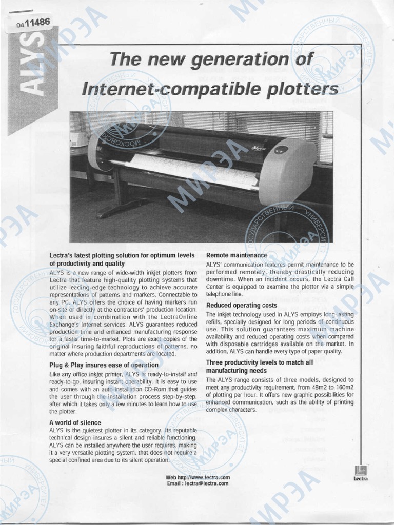 Lectra | PDF | Printer (Computing) | Office Equipment