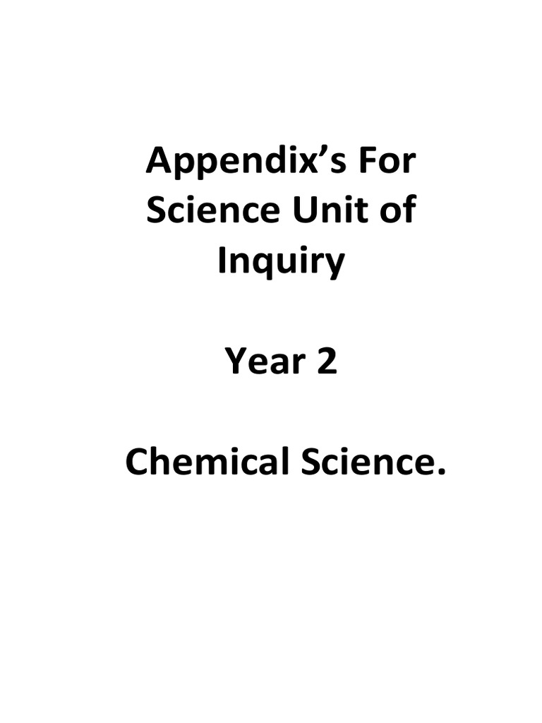 Appendix | PDF | Paper | Science
