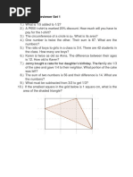 Partitive Proportions Word Problems | PDF | Ratio | Triangle