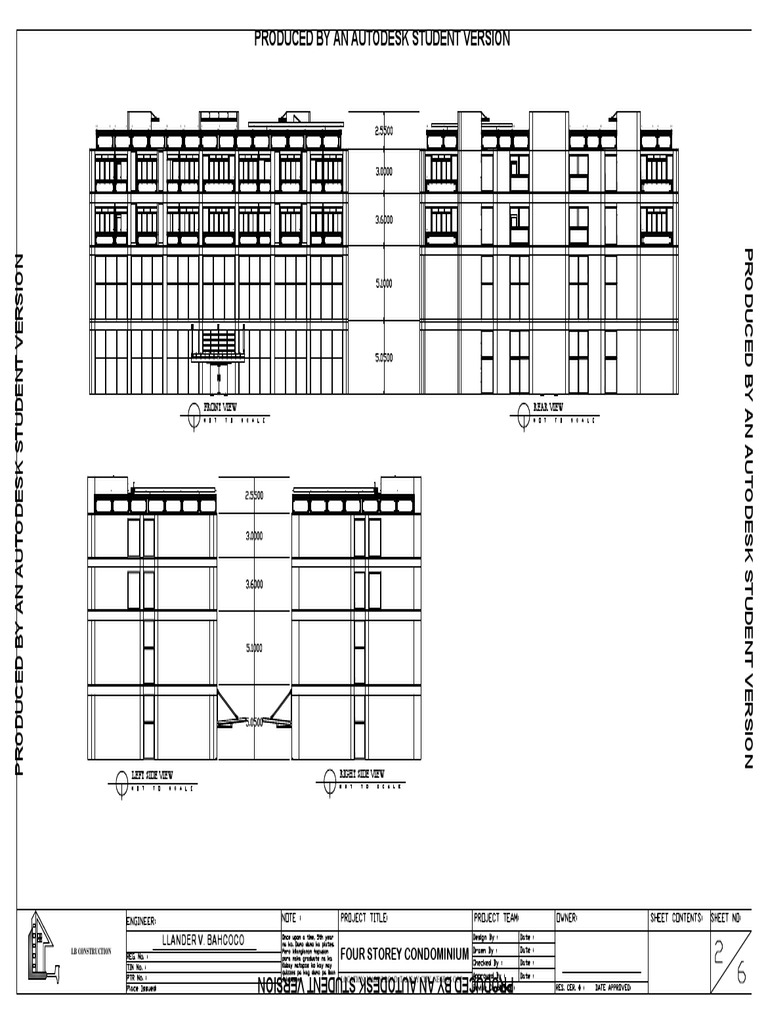 Produced by An Autodesk Student Version: Front View Rear View | PDF