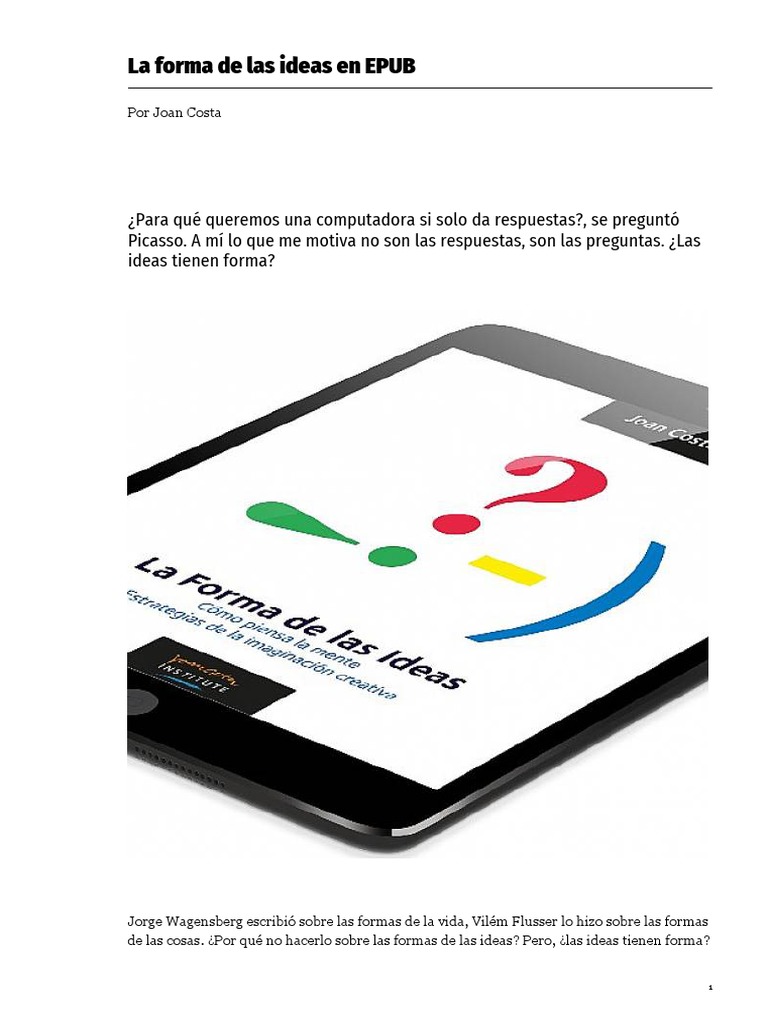 La Forma de Las Ideas en | PDF | Mente | Creatividad