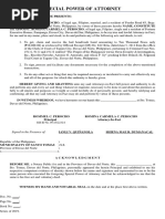 Sample SPA For LTO | PDF | Power Of Attorney | Civil Law (Common Law)