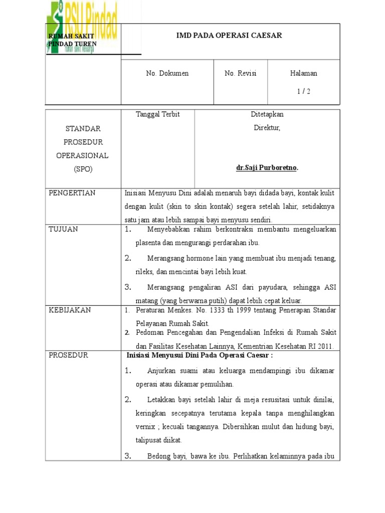 SPO IMD PADA OPERASI CAESAR Fix | PDF