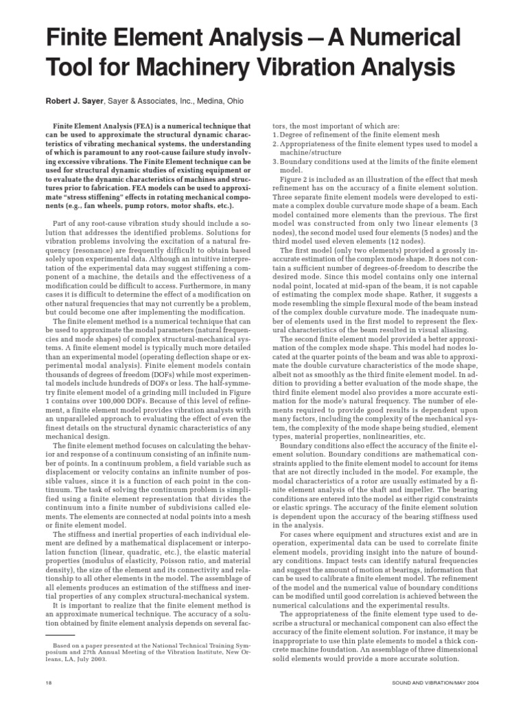 FEM2 Vibracion PDF | PDF | Finite Element Method | Resonance