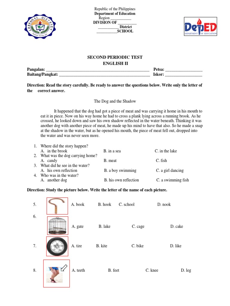 English Second Periodical Grade 3 | PDF