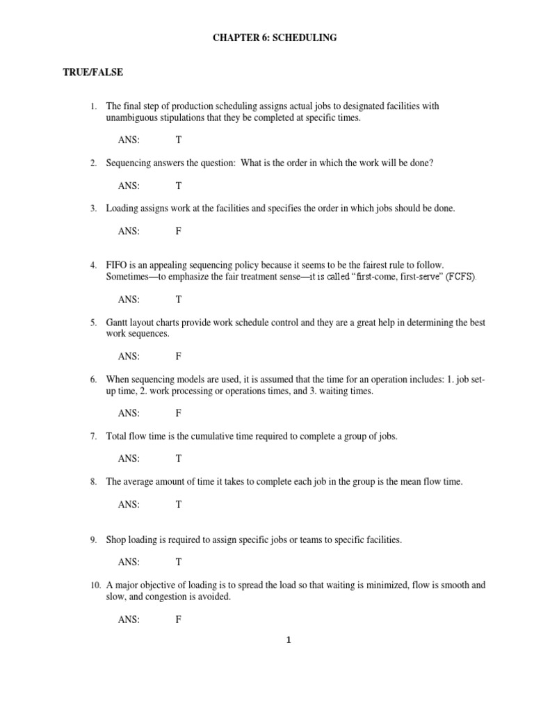 TB CH 6 - Scheduling | PDF | Scheduling (Production Processes) | Heuristic