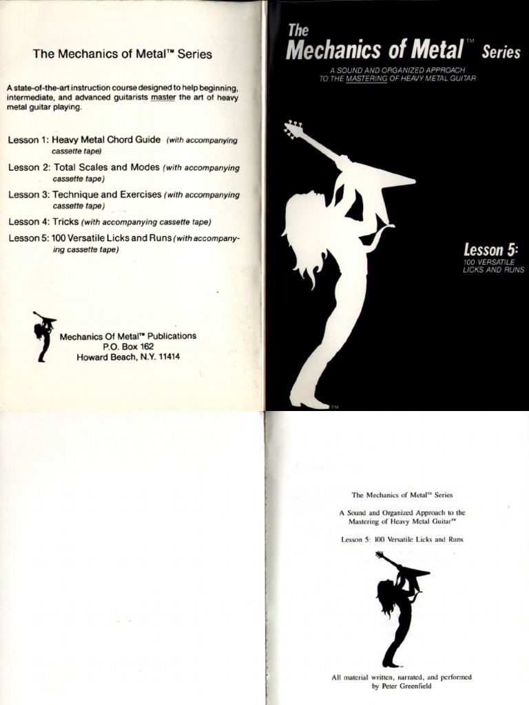 Peter Greenfield - The Mechanics of Metal - Lesson 5 - 100 Versatile ...