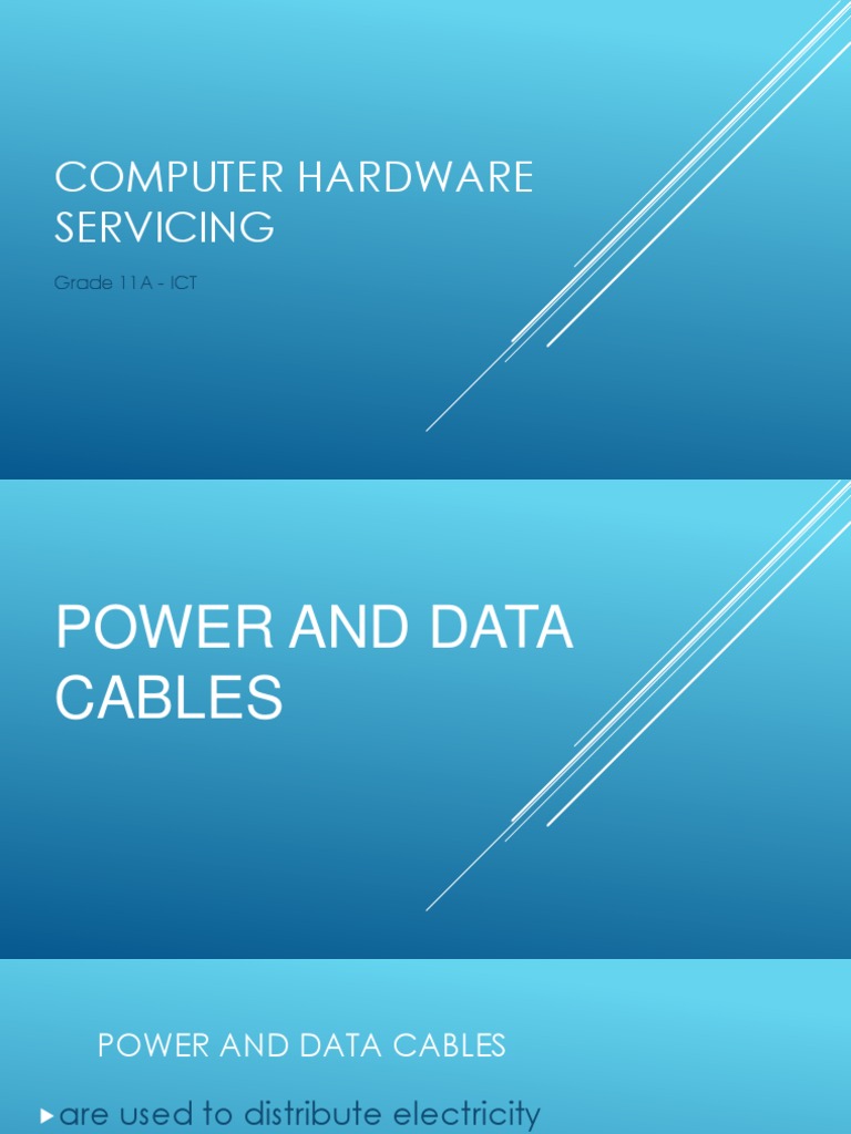 Power and Data Cables in PCs | PDF