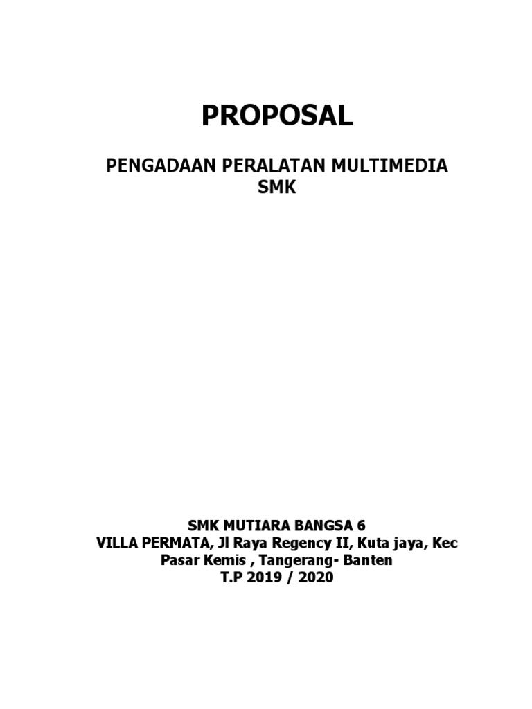 Pengajuan Alat Praktek Multimedia | PDF