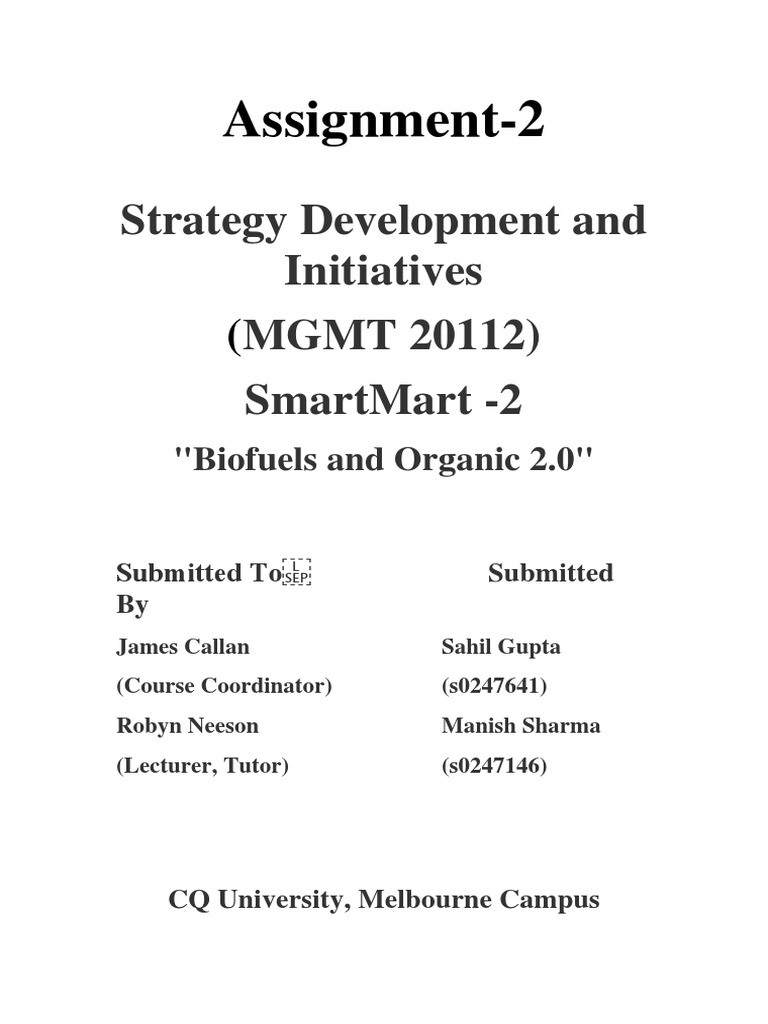 Smart Mart 2 | PDF | Strategic Management | Business