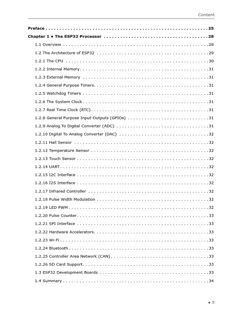 Contents - The Complete ESP32 Projects Guide | PDF | Digital To Analog ...
