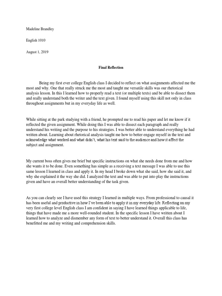 Rhetorical Analysis Impact on Learning | PDF | Language Arts & Discipline