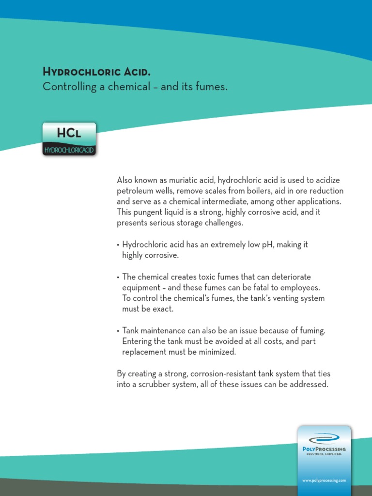 Hydrochloric Acid HCL System | PDF | Hydrochloric Acid | Materials