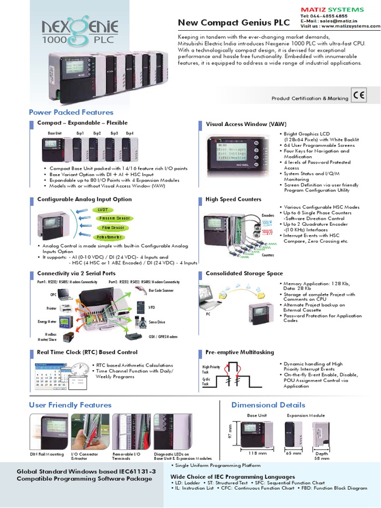Ng16dl Compact PLC | PDF | Programmable Logic Controller | Input/Output