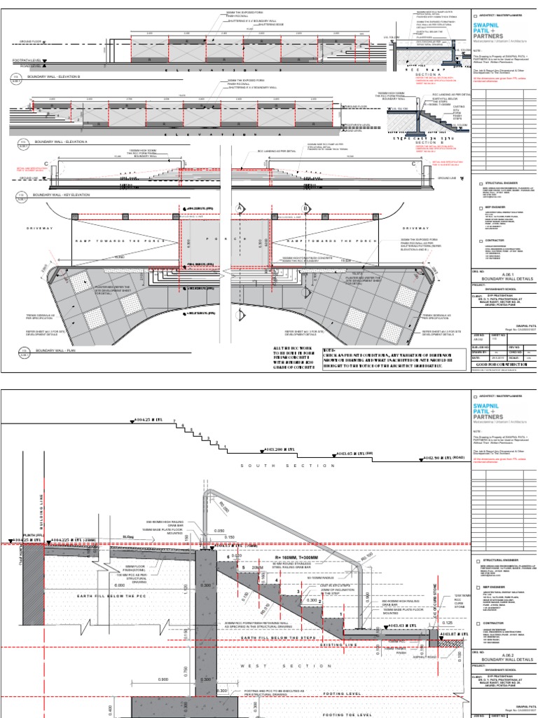 Boundary Wall Details | PDF | Economic Sectors | Buildings And Structures