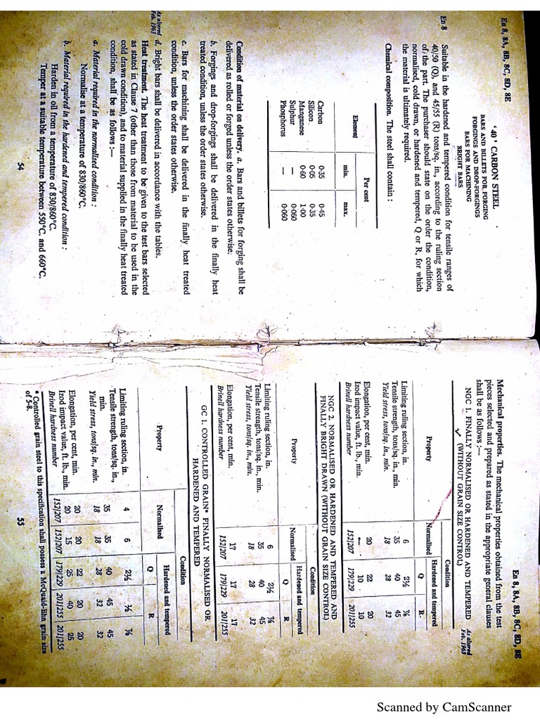 BS 970 Part Only | PDF