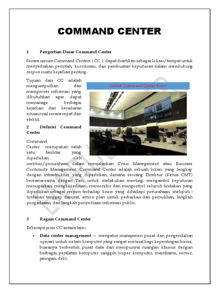 Command Center PDF | PDF