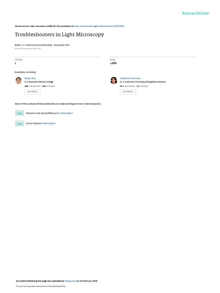 Troubleshooting | PDF | Lens (Optics) | Microscope
