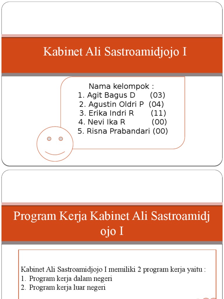 Kabinet Ali Sastroamidjojo I | PDF