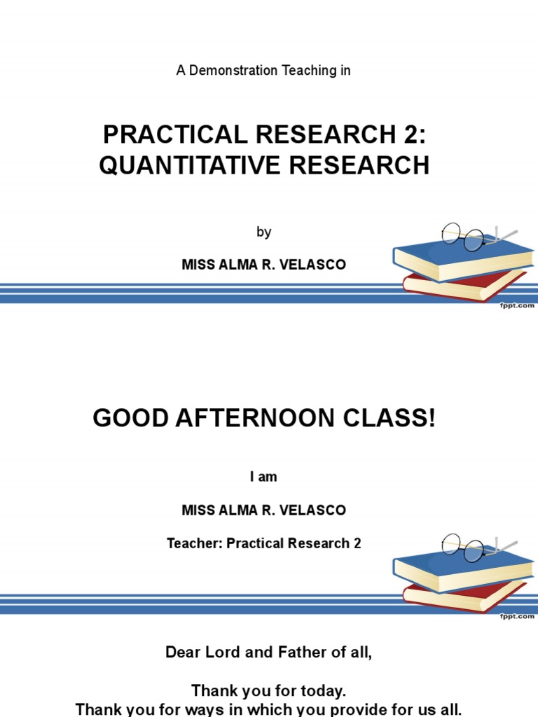 Demo Teaching - Final | PDF | Quantitative Research | Statistics