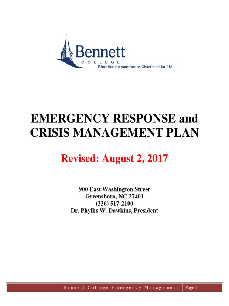 Emergency Response Crisis Management Plan | PDF | Emergency Management ...