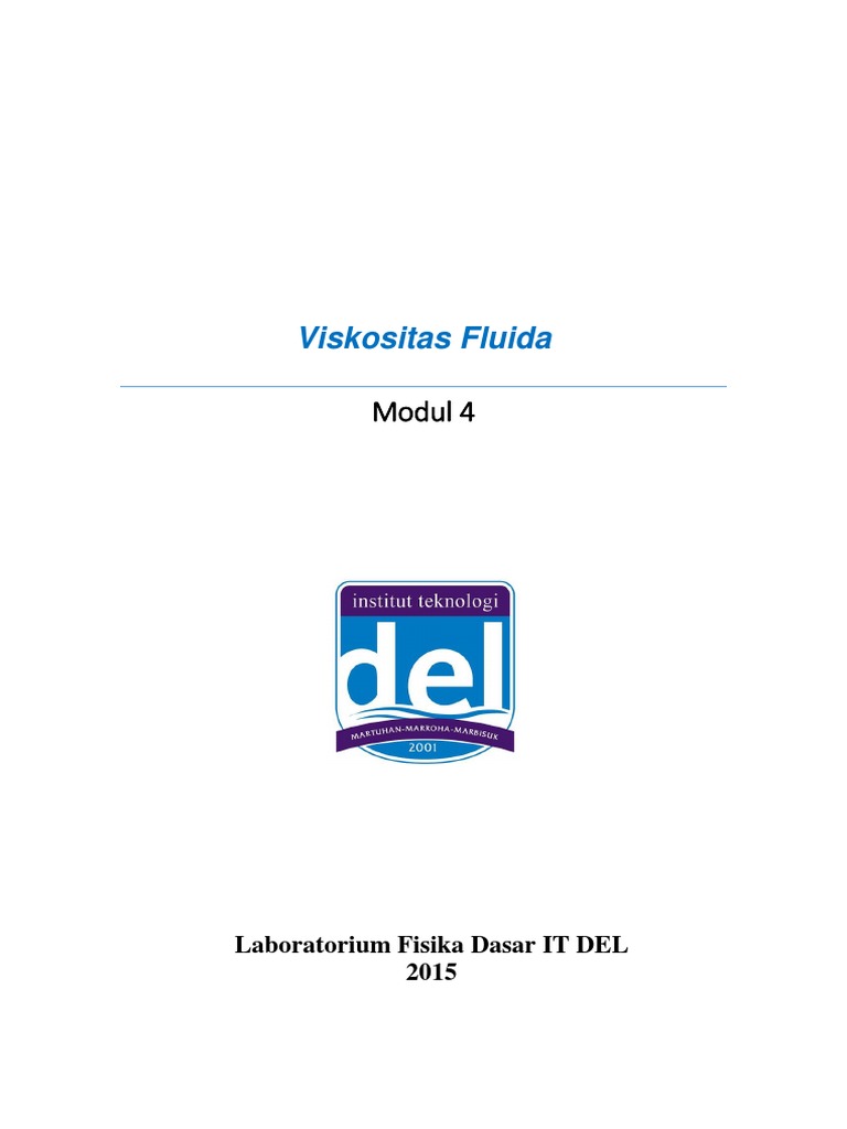Modul - Viskositas Fluida PDF | PDF